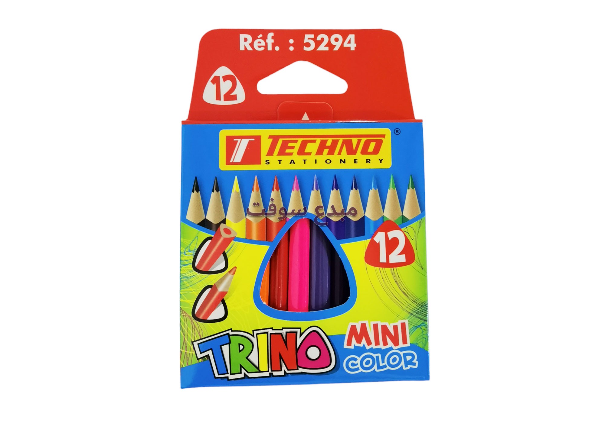 Mobdisoft. CRAYON COULEUR BT12PM MINI TRINO TECHNO 5294