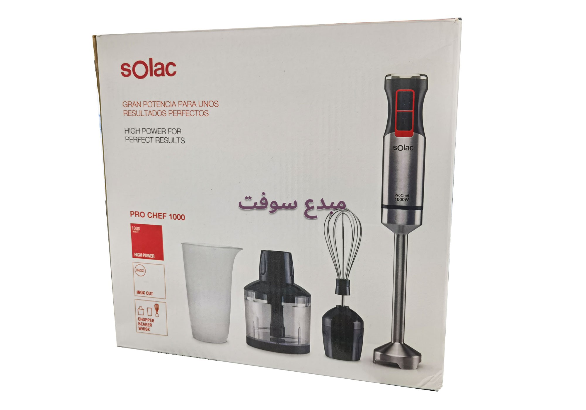 Mobdisoft. MIXEUR PRO CHEF 1000 SOLAC BA5607 1000W