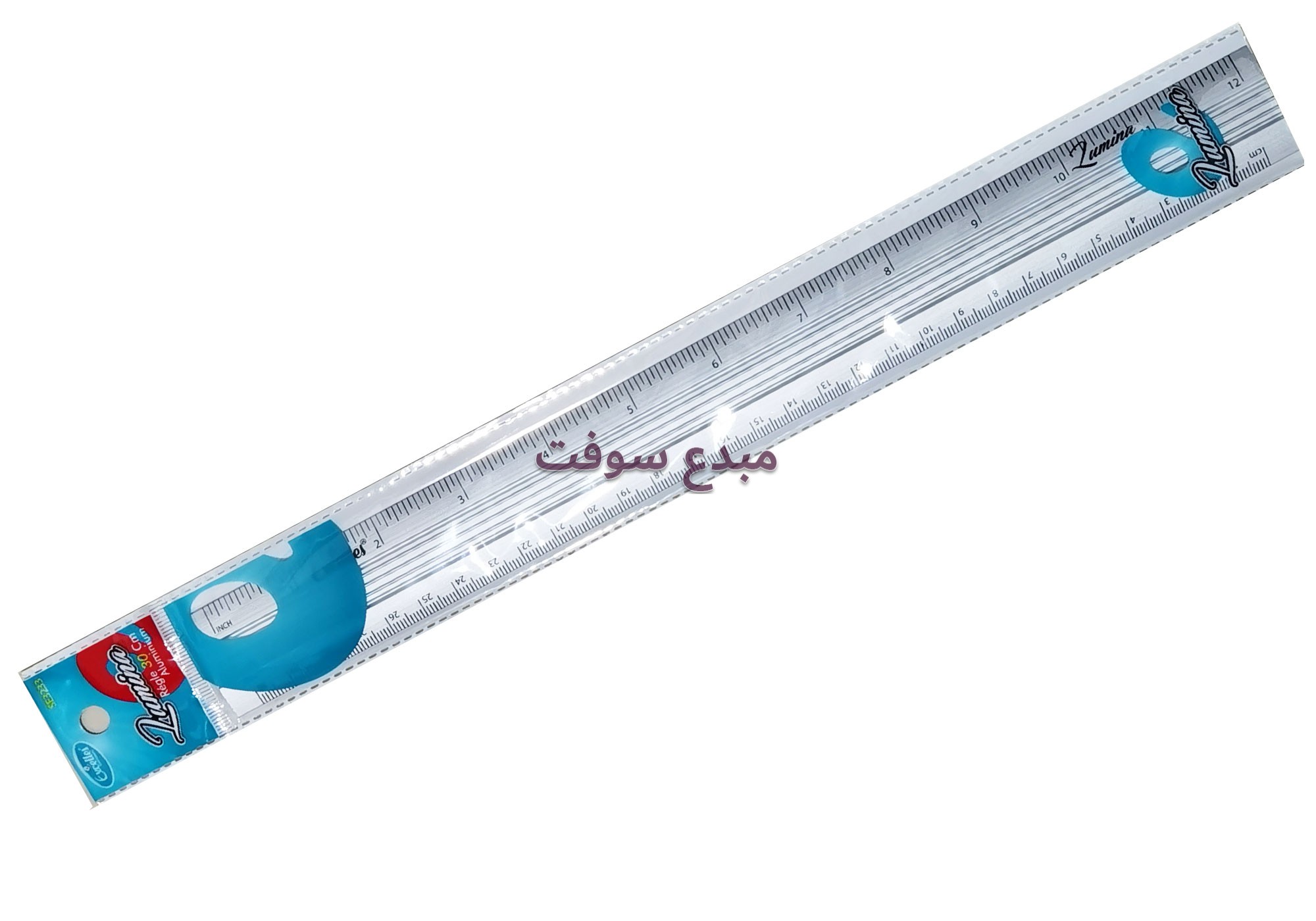 Mobdisoft. REGLE METAL 30CM ALUMINUM EXCELLES SE3233